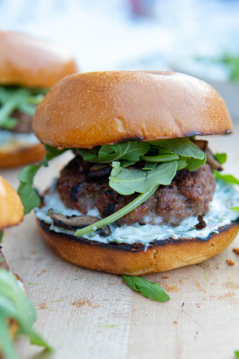 Grilled Lamb Burgers | Minty Kitchen