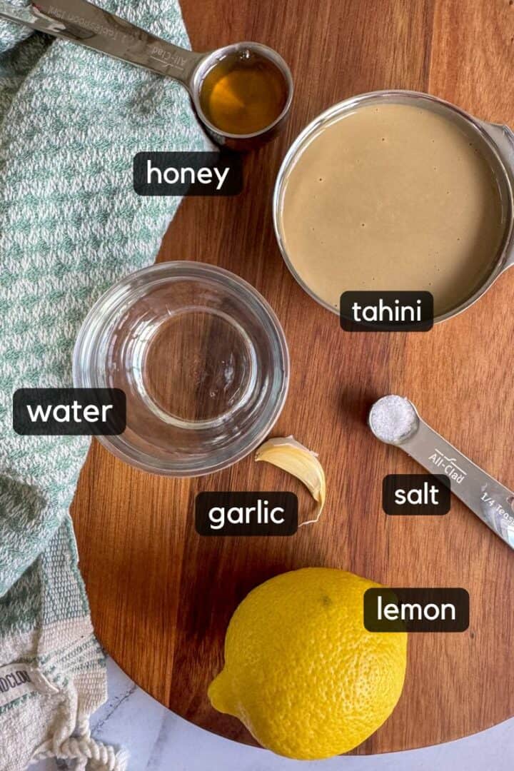 5-minute Creamy Tahini Dressing (that goes with everything!) - Minty ...